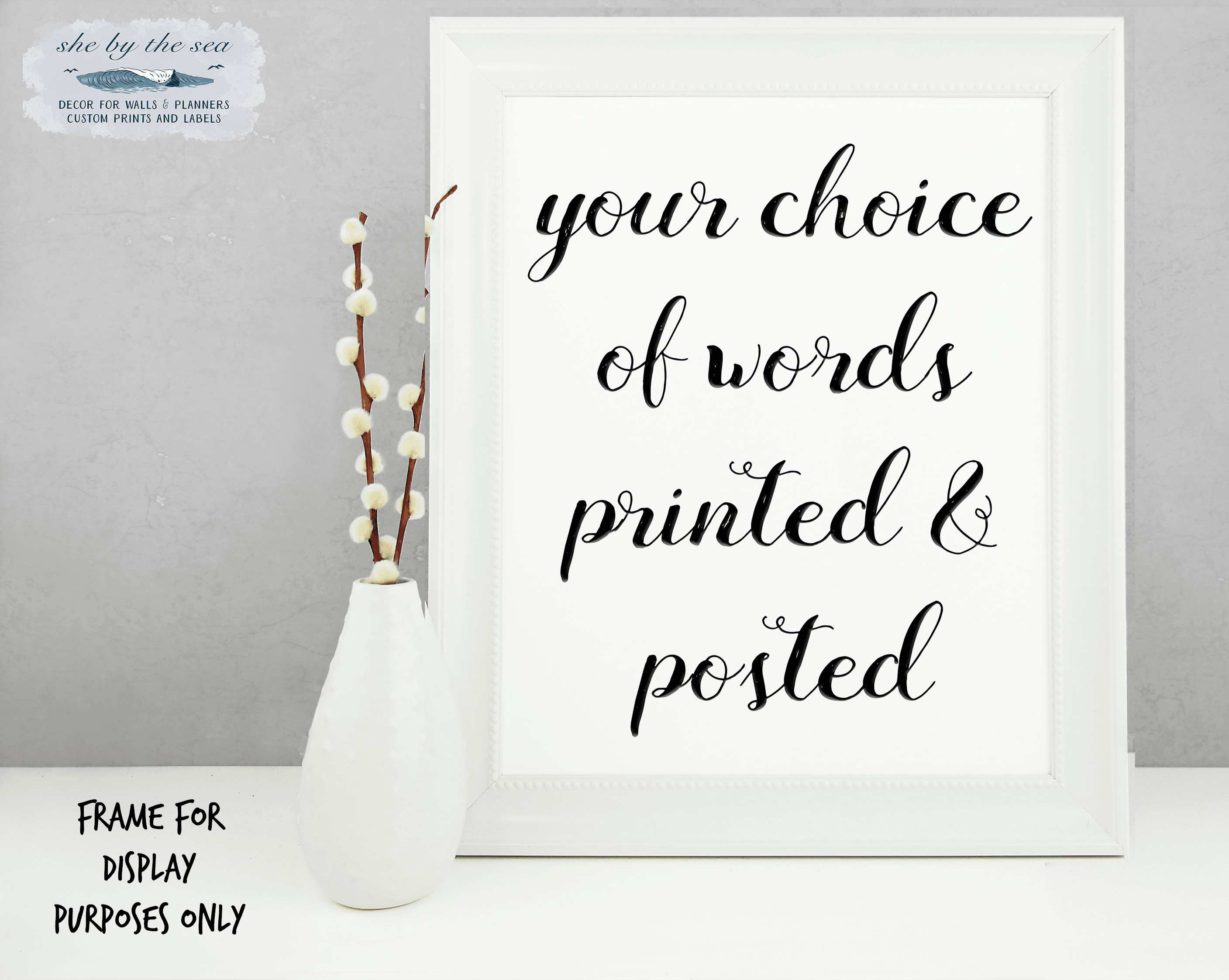 Custom Text Print - personalised quote or song lyrics etc. Designed an ...